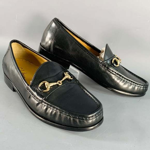 Cole Haan | Shoes | Cole Haan Vintage Ascot Ii Black Gold Leather ...